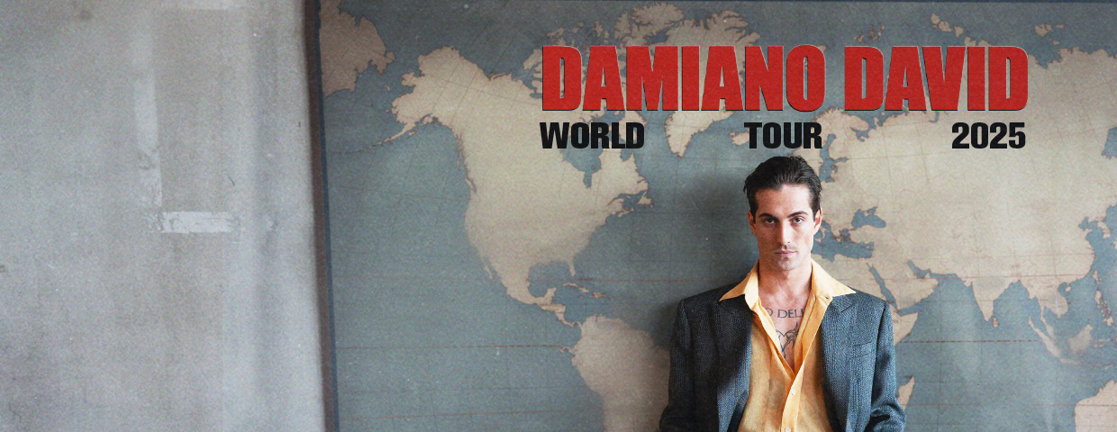 Tickets voor Damiano David bestel je bij Eventim.nl - Dé online ticketshop
