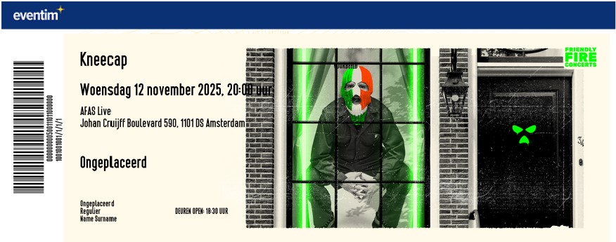 Tickets voor Kneecap bestel je bij Eventim.nl - Dé online ticketshop